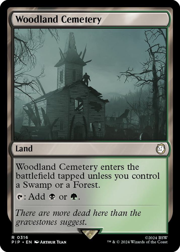 Woodland Cemetery - Universes Beyond: Fallout - Magic: The Gathering ...