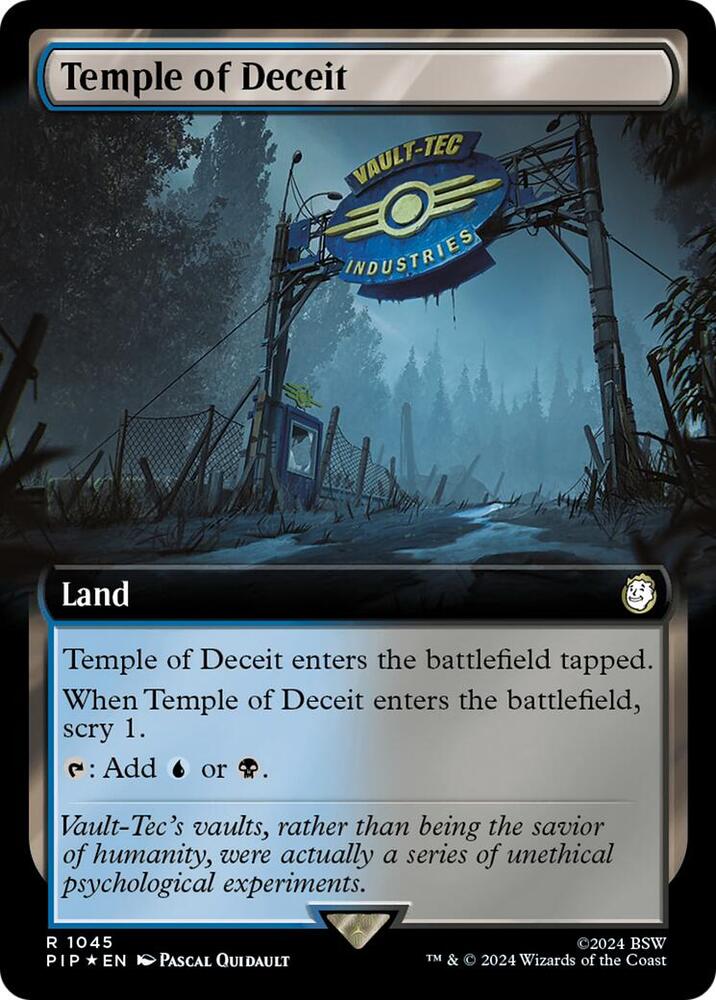 Temple of Deceit (Extended Art) (Surge Foil) - Universes Beyond ...