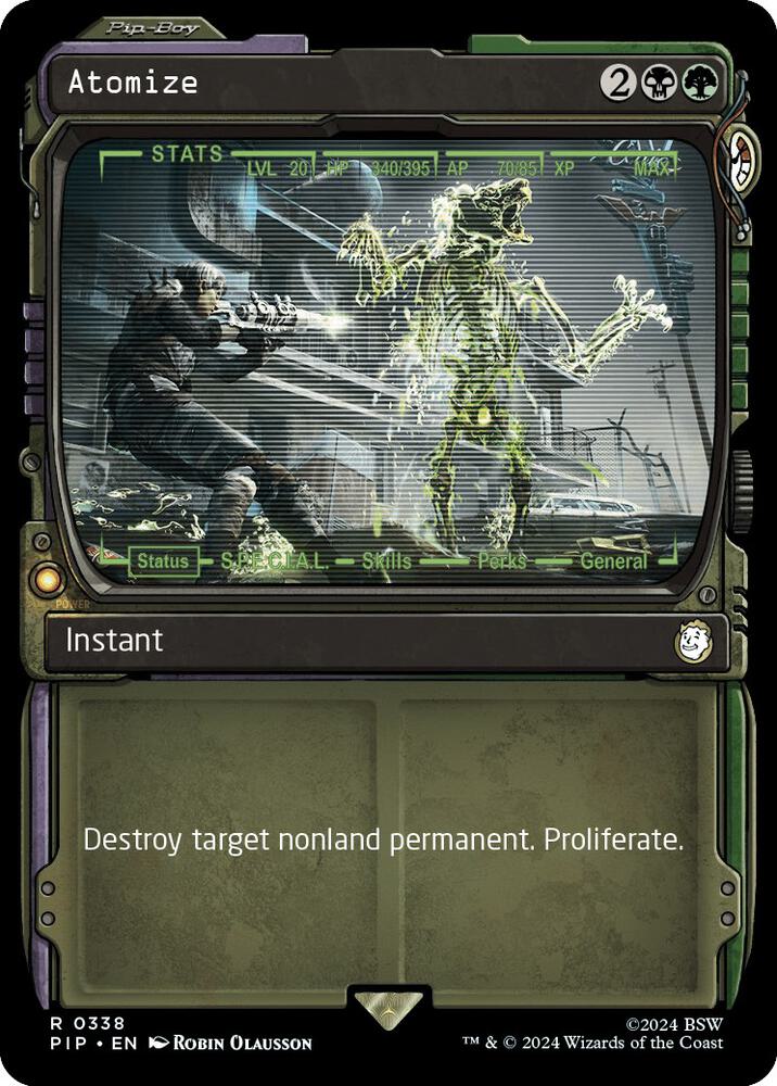 Atomize (Showcase) - Universes Beyond: Fallout - Magic: The Gathering ...