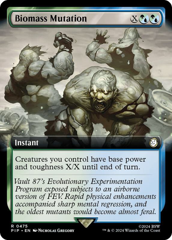 Biomass Mutation (Extended Art) - Universes Beyond: Fallout - Magic ...