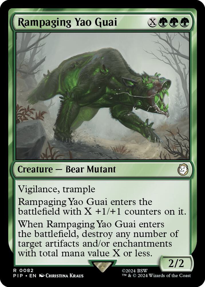 Rampaging Yao Guai - Universes Beyond: Fallout - Magic: The Gathering ...