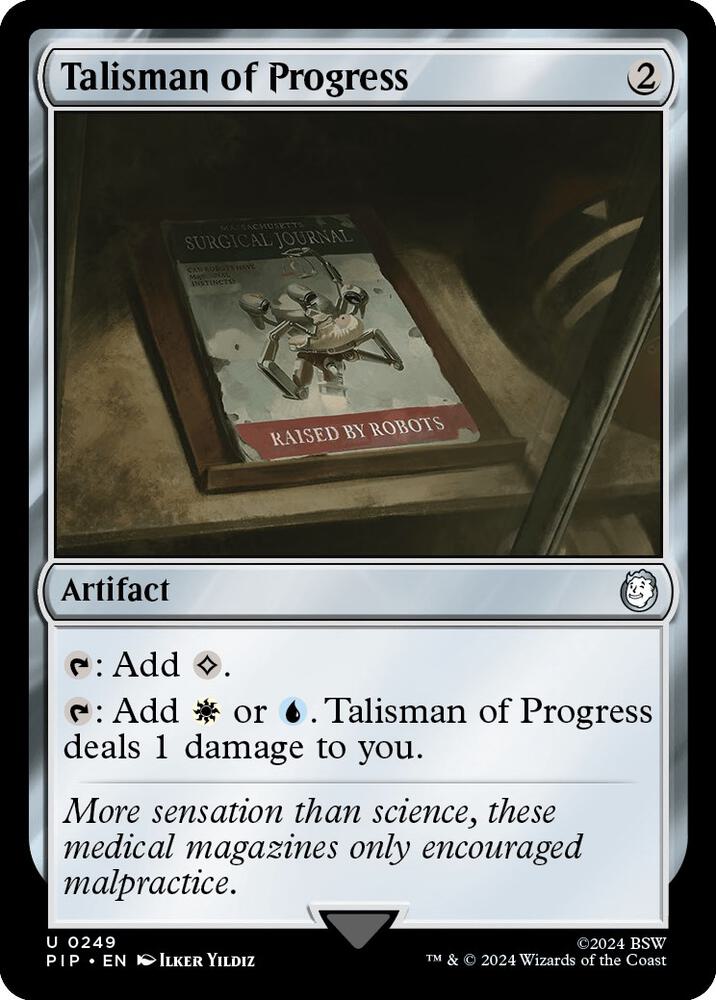 Talisman of Progress - Universes Beyond: Fallout - Magic: The Gathering ...