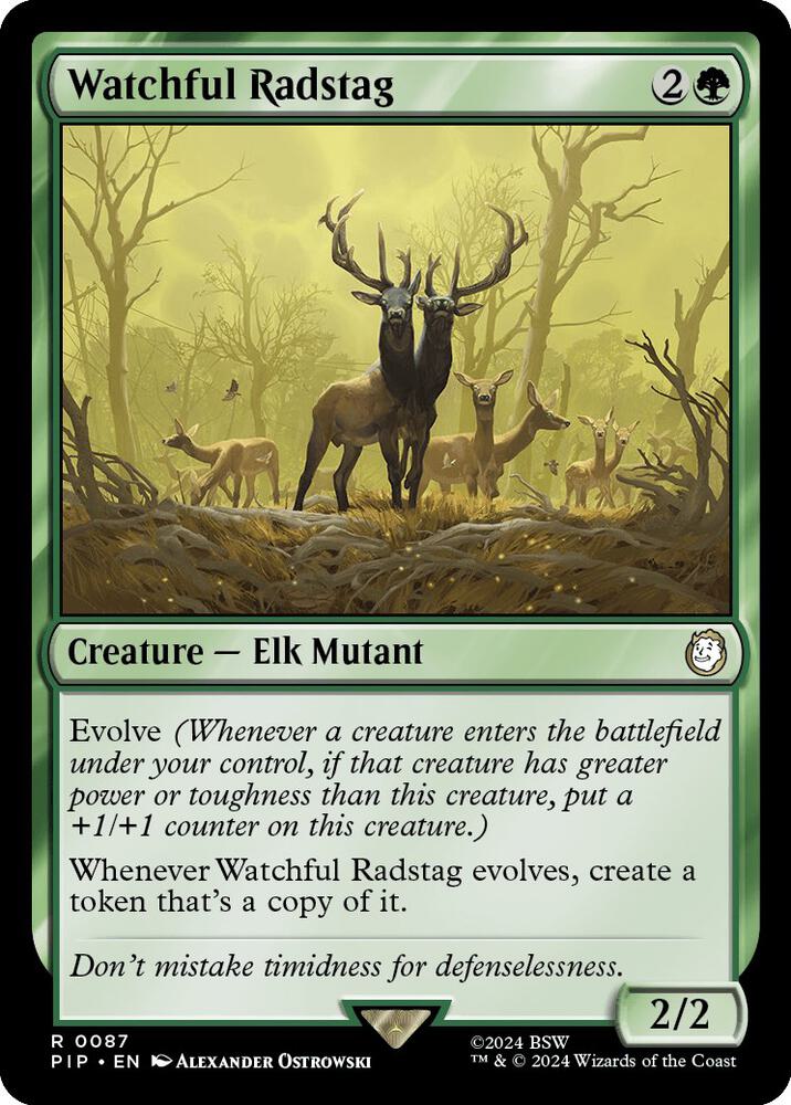 Watchful Radstag - Universes Beyond: Fallout - Magic: The Gathering ...