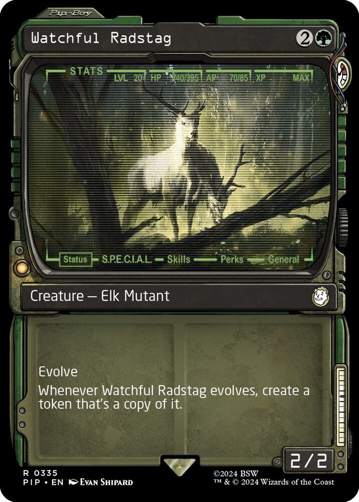 Watchful Radstag (Showcase) - Universes Beyond: Fallout - Magic: The ...