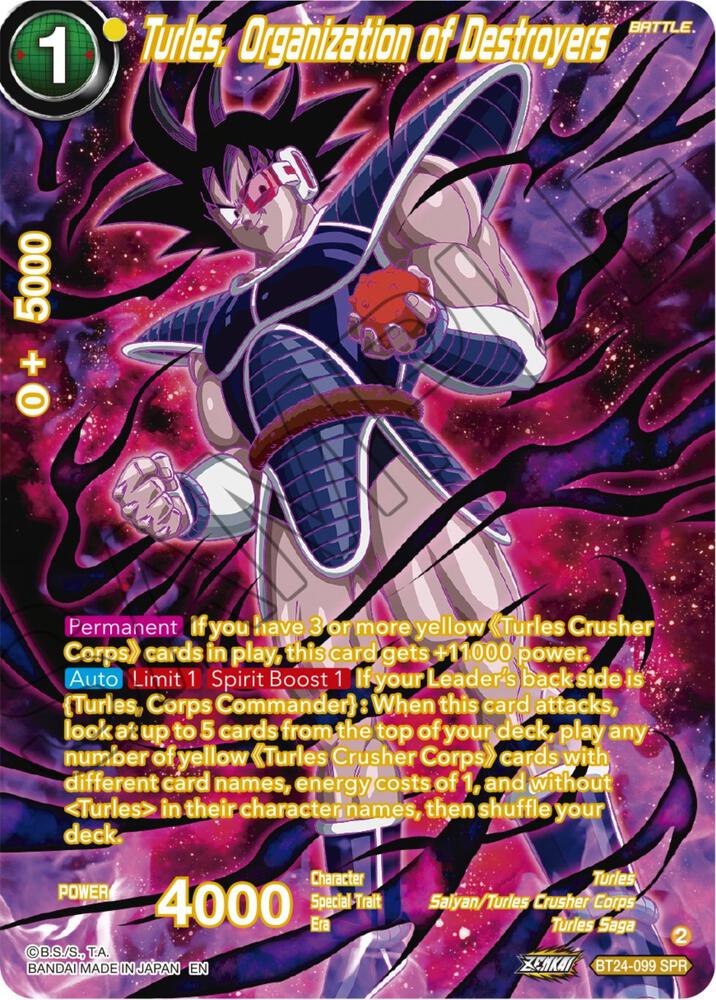 Turles, Organization of Destroyers (SPR) - Beyond Generations - Dragon ...