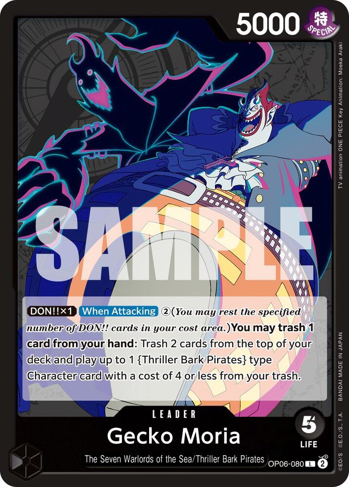 Gecko Moria (080) - Wings of the Captain - One Piece Card Game ...