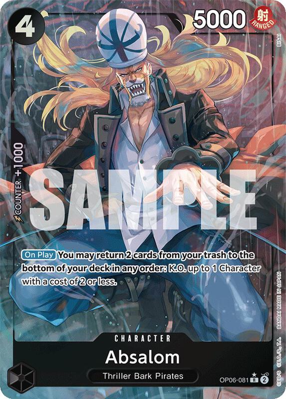Absalom (Alternate Art) - Wings of the Captain - One Piece Card Game ...