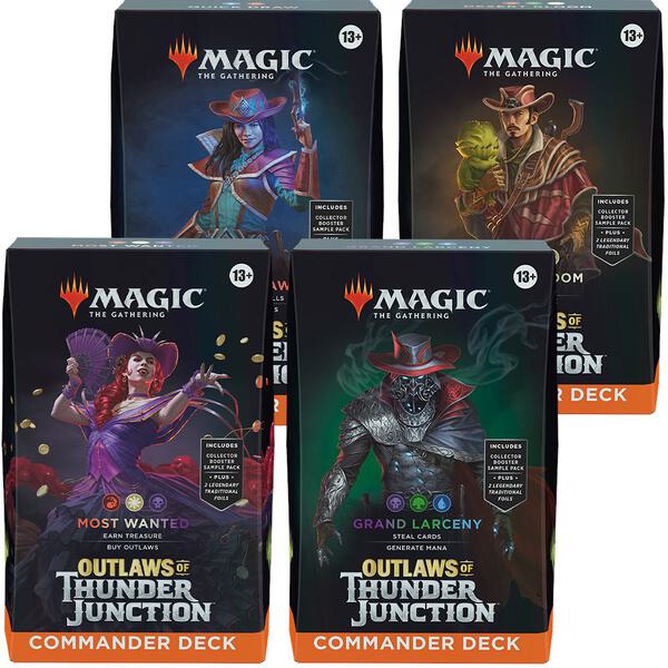 Outlaws of Thunder Junction Commander Deck Display - Commander: Outlaws ...