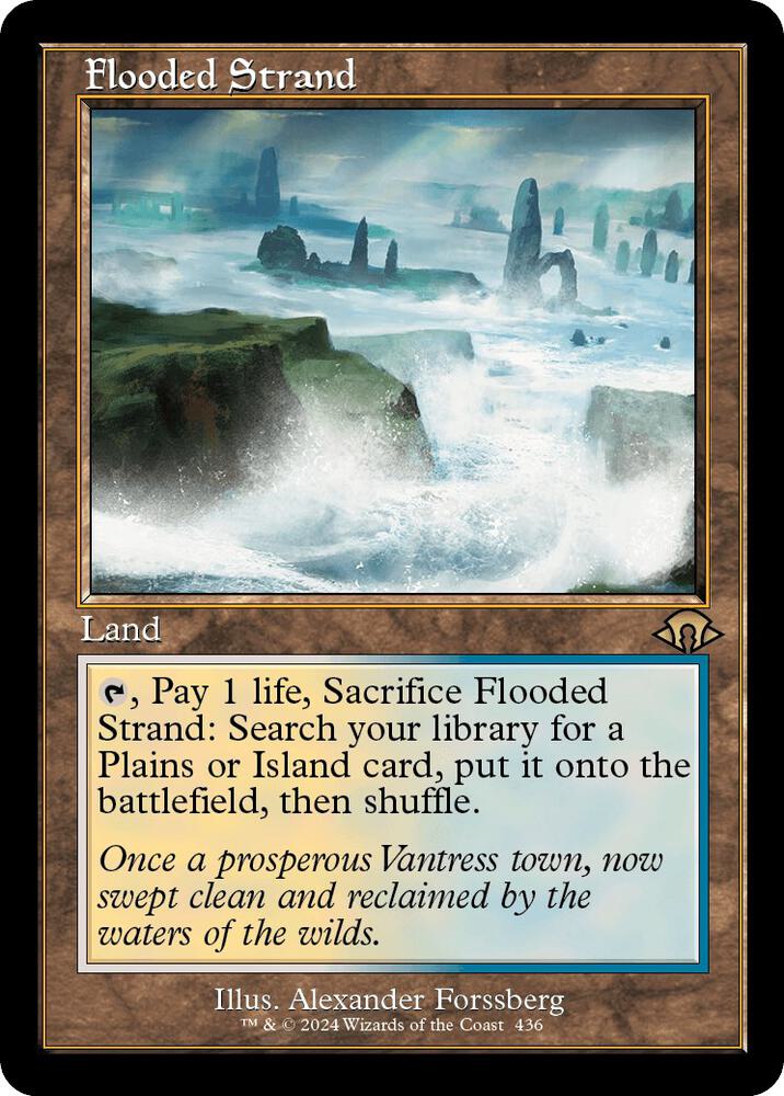 Flooded Strand (Retro Frame) - Modern Horizons 3 - Magic: The Gathering ...