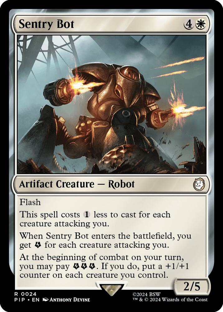 Sentry Bot - Universes Beyond: Fallout - Magic: The Gathering ...