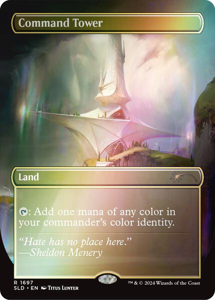 Command Tower (1697) (Rainbow Foil) - Secret Lair Drop Series - Magic ...