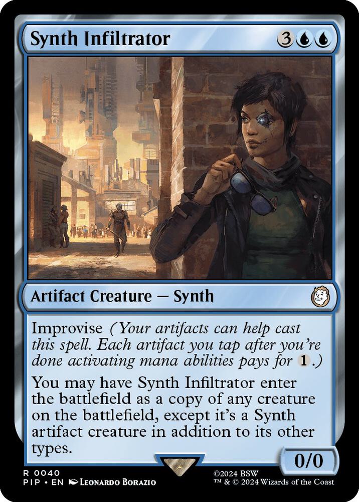 Synth Infiltrator - Universes Beyond: Fallout - Magic: The Gathering ...