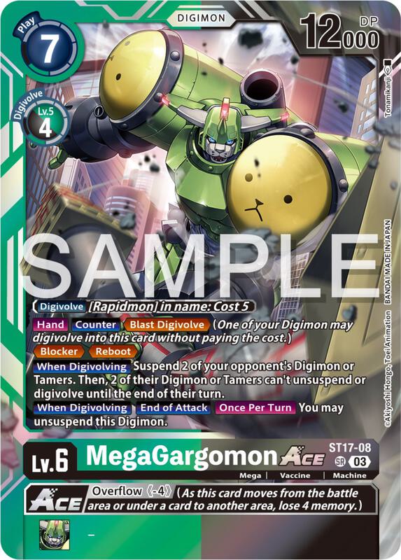 MegaGargomon ACE - Starter Deck 17: Double Typhoon Advanced Deck Set ...