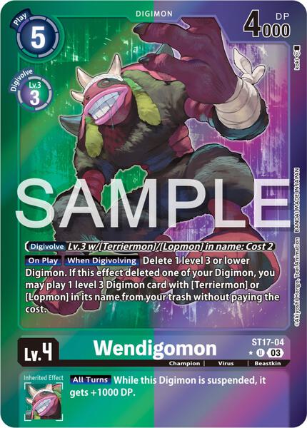 Wendigomon (Advanced Deck Set Double Typhoon Secret Pack) - Starter ...