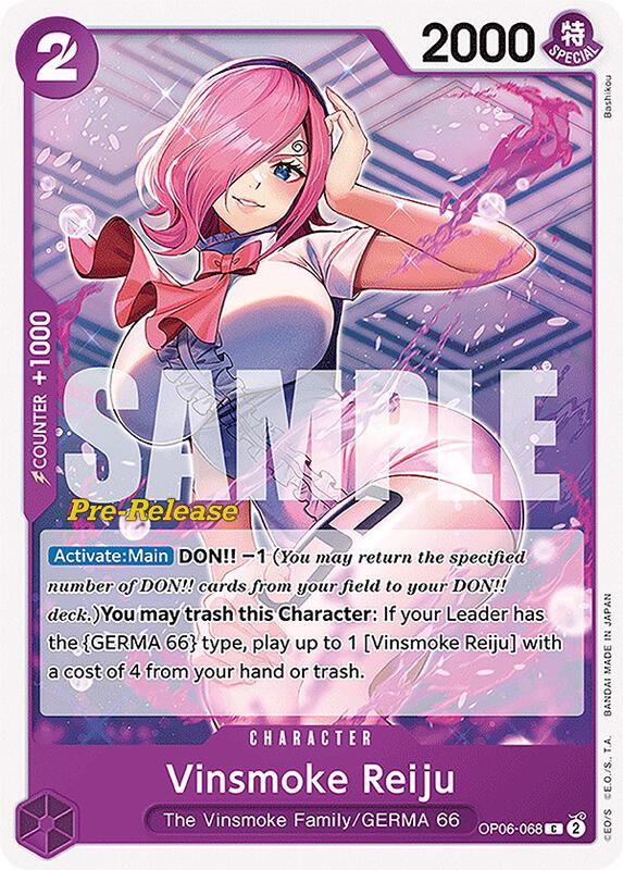 Vinsmoke Reiju (068) - Wings of the Captain Pre-Release Cards - One ...