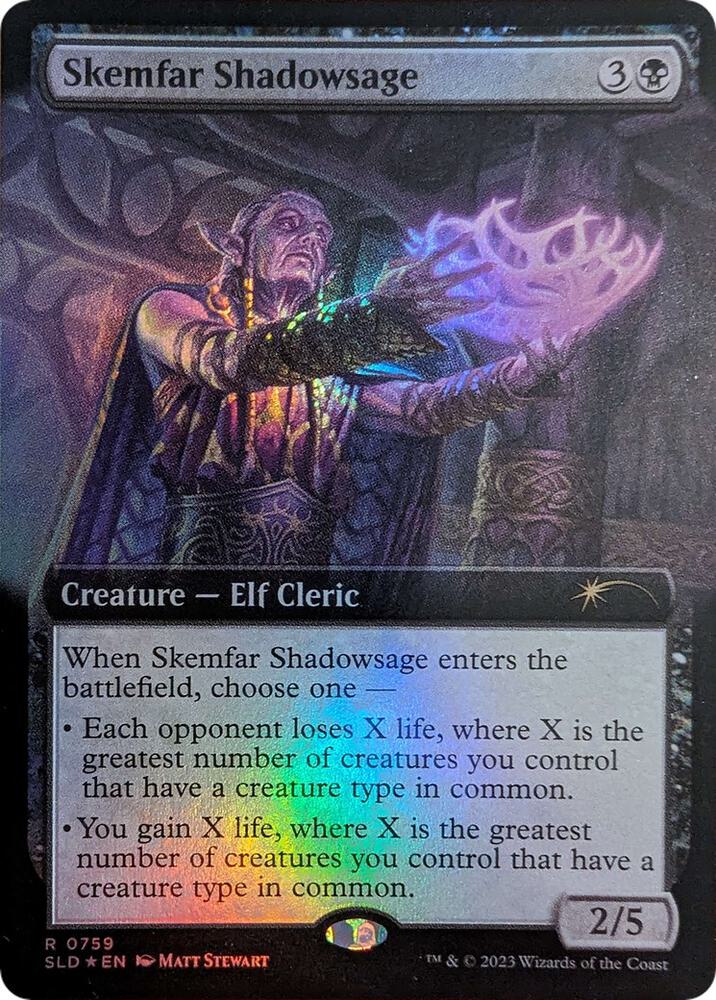 Skemfar Shadowsage (Extended Art) - Secret Lair Drop Series - Magic ...