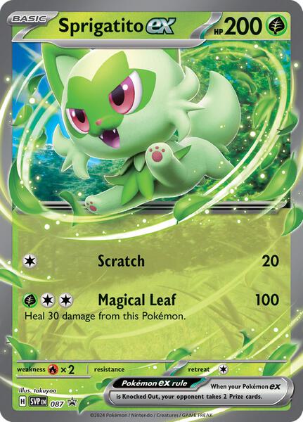 Sprigatito ex - 087 - SV: Scarlet & Violet Promo Cards - Pokemon ...