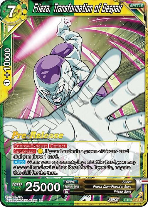 Frieza, Transformation of Despair - Beyond Generations Pre-Release ...