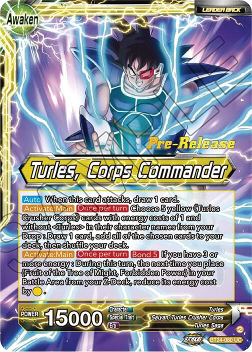 Turles // Turles, Corps Commander - Beyond Generations Pre-Release ...