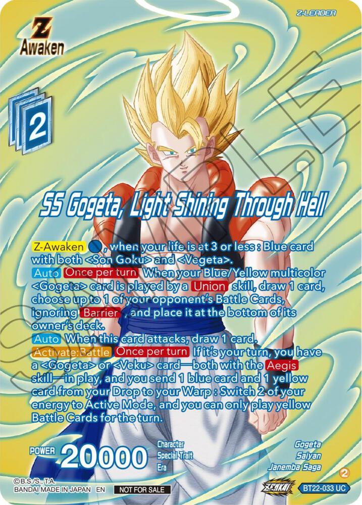 SS Gogeta, Light Shining Through Hell (Premium Alt-Art Card Set 2024 ...