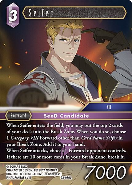 Seifer - Hidden Hope - Final Fantasy TCG - TCGplayer.com