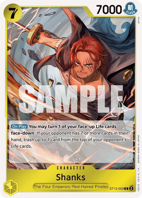 Shanks - Ultra Deck: The Three Brothers - One Piece Card Game ...