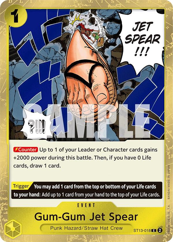 Gum-Gum Jet Spear - Ultra Deck: The Three Brothers - One Piece Card ...
