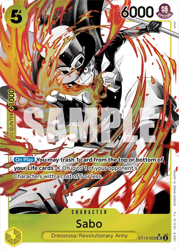 Sabo (008) (Parallel) - Ultra Deck: The Three Brothers - One Piece Card Game - TCGplayer.com
