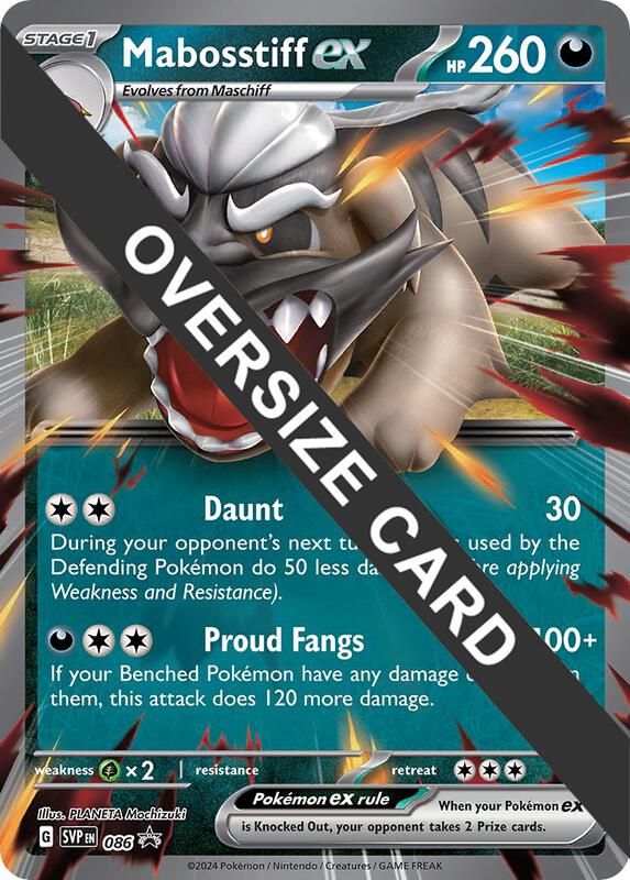 Mabosstiff ex - Jumbo Card - Jumbo Cards - Pokemon - TCGplayer.com