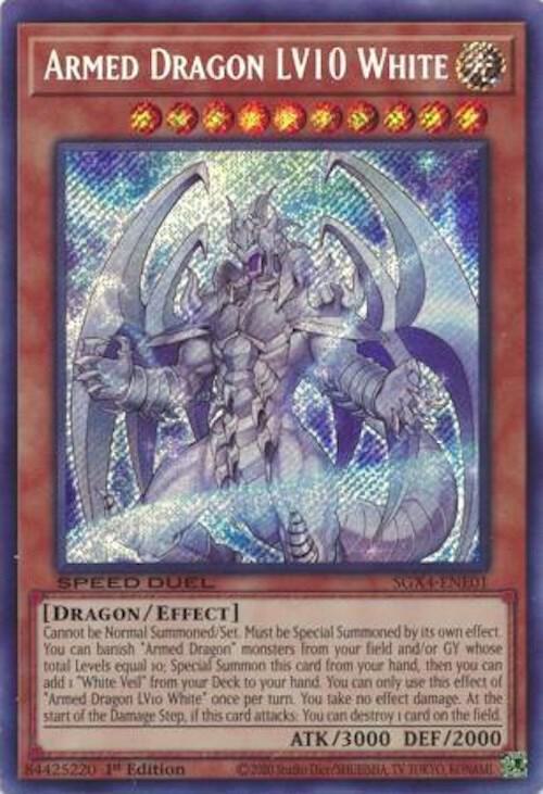 Armed Dragon LV10 White (Secret Rare) - Speed Duel GX: Midterm Destruction - YuGiOh - TCGplayer.com