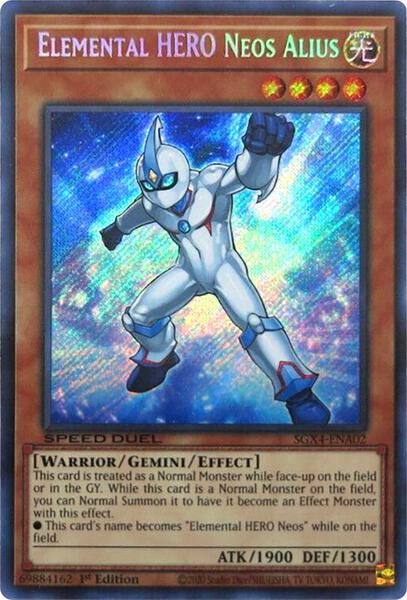 Elemental HERO Neos Alius (Secret Rare) - Speed Duel GX: Midterm ...