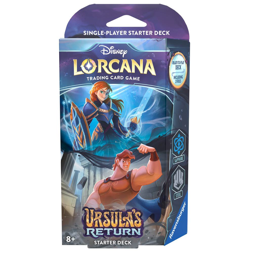 Disney Lorcana: Ursula's Return Starter Deck (Sapphire & Steel ...