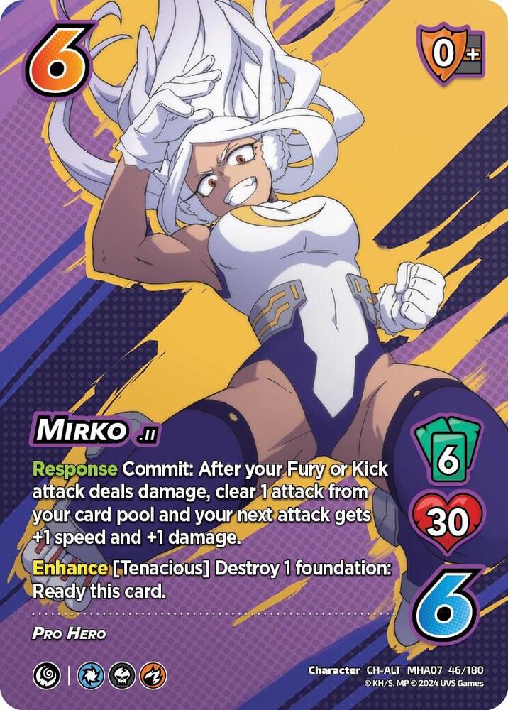 Mirko (Plus Ultra Pack 6) - UniVersus: My Hero Academia Promo Cards - UniVersus