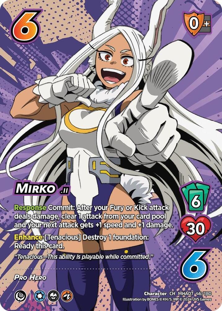 Mirko (Plus Ultra Pack 6) - UniVersus: My Hero Academia Promo Cards - UniVersus