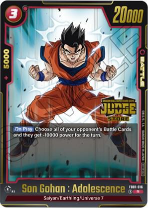 Son Gohan : Adolescence (Judge Pack (Store Judge) 01) - Tournament and Championship Promos ...