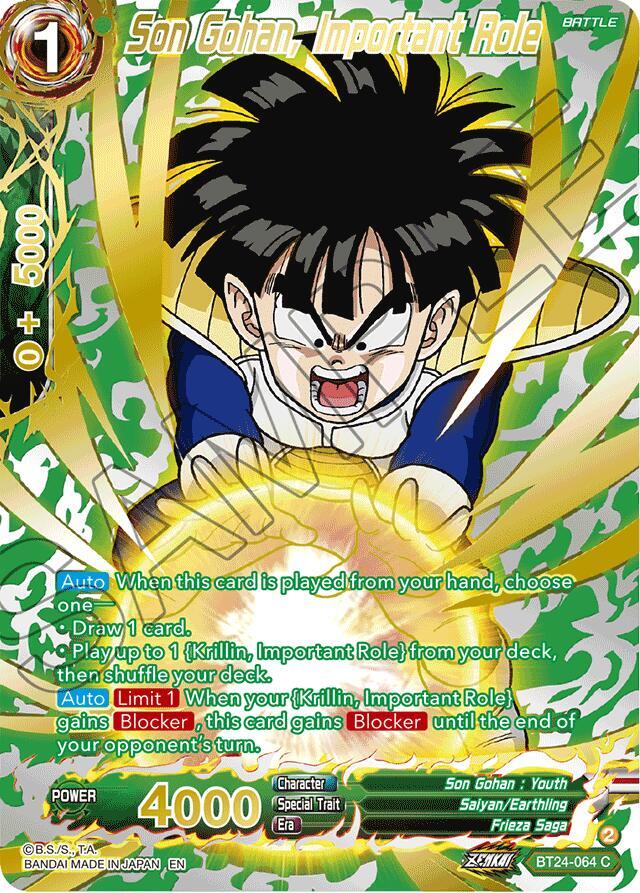 Son Gohan, Important Role (Collector Booster Gold) - Beyond Generations ...