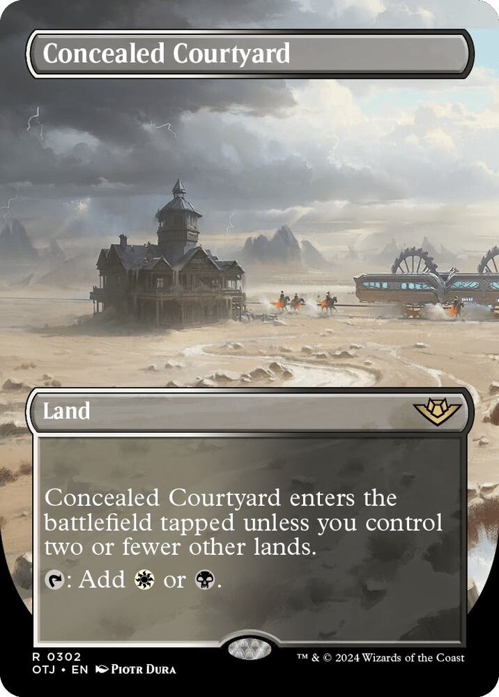 Concealed Courtyard (Borderless) - Outlaws of Thunder Junction - Magic ...