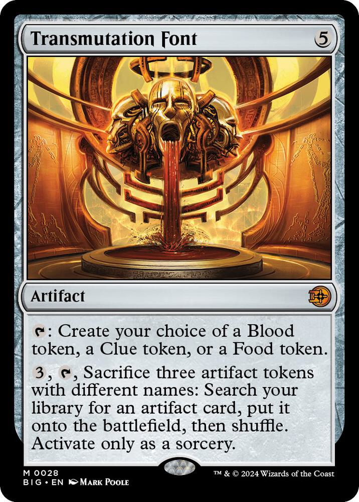 Transmutation Font - Outlaws of Thunder Junction: The Big Score - Magic: The Gathering ...