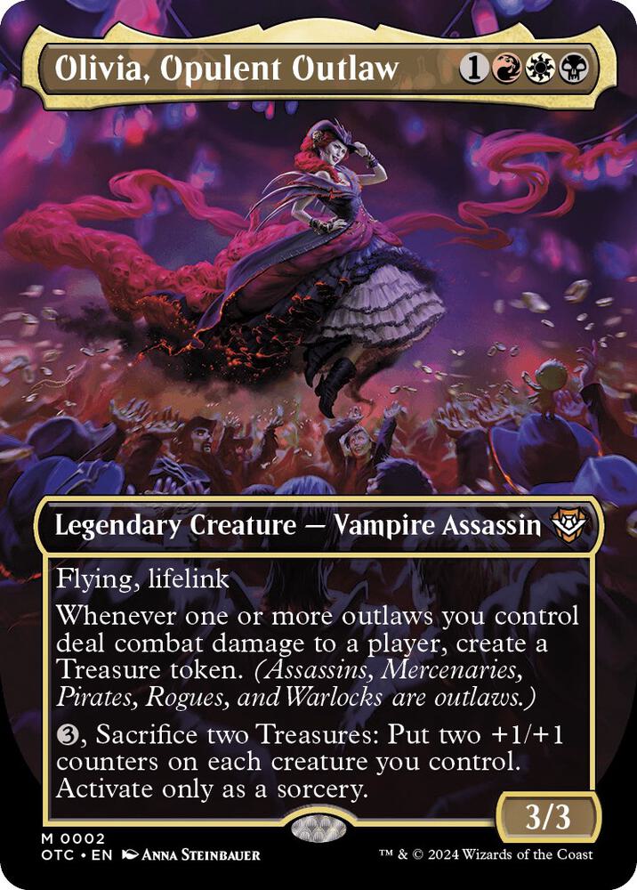 Olivia, Opulent Outlaw (Borderless) - Commander: Outlaws of Thunder Junction - Magic: The ...