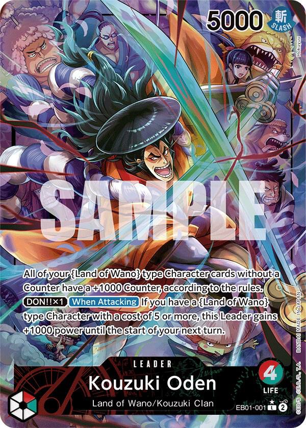 Kouzuki Oden (Alternate Art) - Extra Booster: Memorial Collection - One Piece Card Game ...