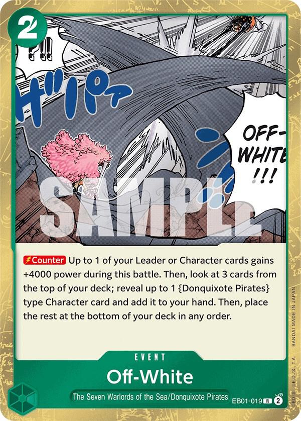 Off-white - Extra Booster: Memorial Collection - One Piece Card Game