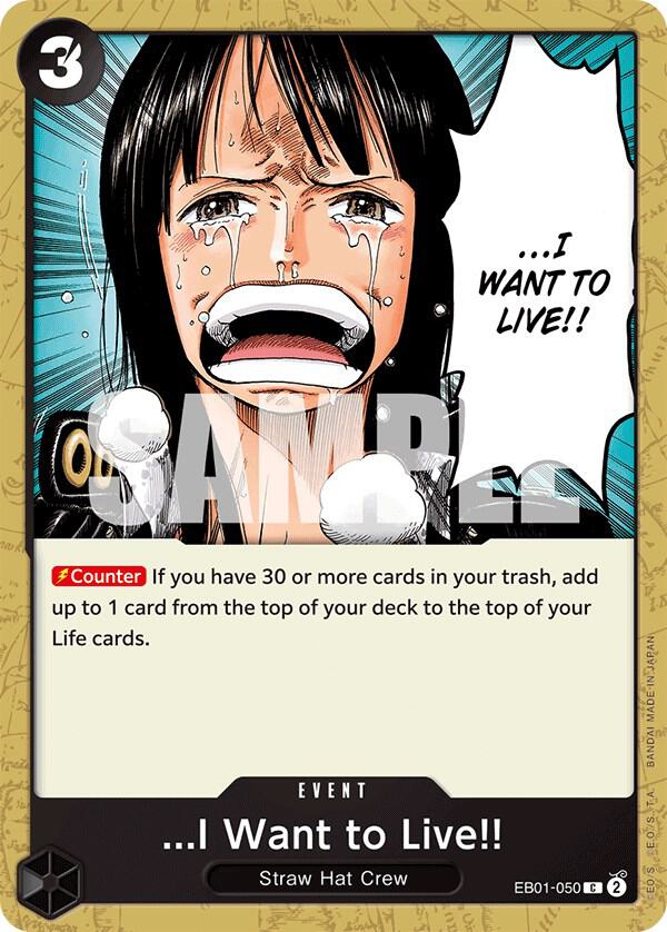 ...I Want to Live!! - Extra Booster: Memorial Collection - One Piece ...