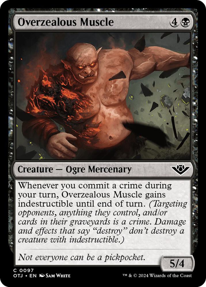 Overzealous Muscle - Outlaws of Thunder Junction - Magic: The Gathering ...