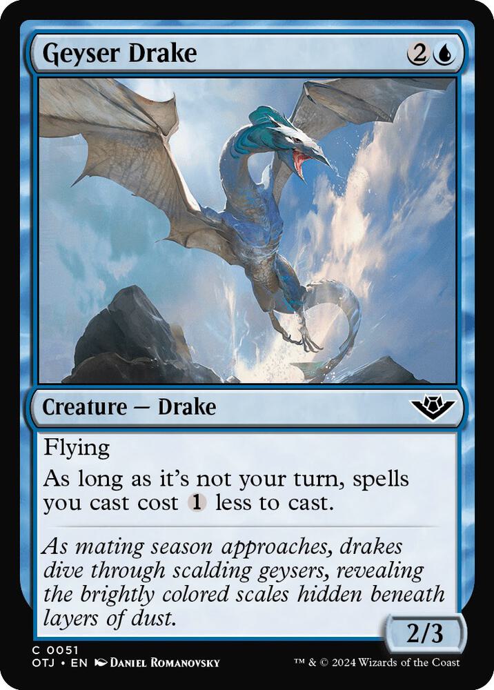 Geyser Drake - Outlaws of Thunder Junction - Magic: The Gathering ...