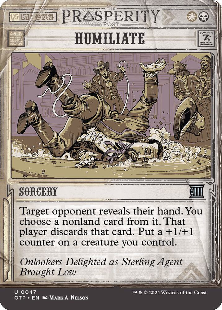 Humiliate - Outlaws of Thunder Junction: Breaking News - Magic: The ...