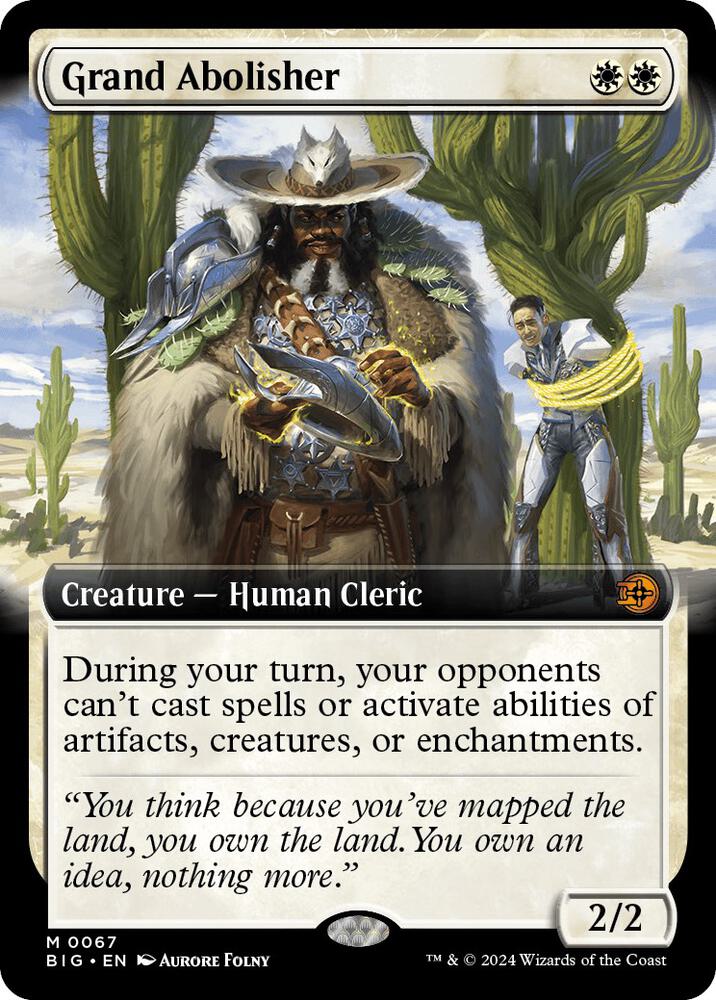 Grand Abolisher (Extended Art) - Outlaws of Thunder Junction: The Big Score - Magic: The ...