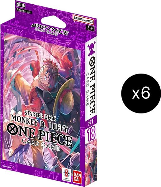Starter Deck 18: PURPLE Monkey.D.Luffy Display - Starter Deck 18: PURPLE Monkey.D.Luffy - One ...