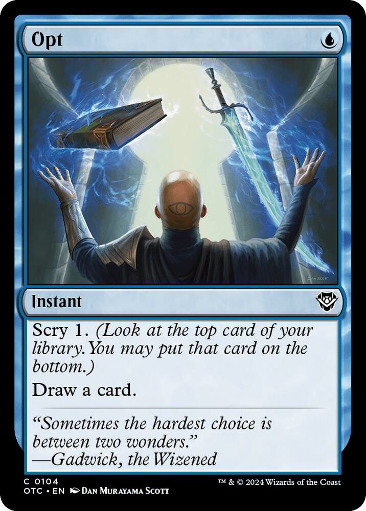 Opt - Commander: Outlaws of Thunder Junction - Magic: The Gathering ...
