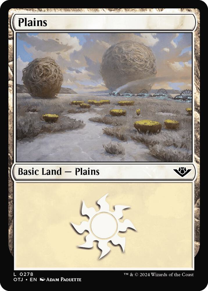 Plains (0278) - Outlaws of Thunder Junction - Magic: The Gathering - TCGplayer.com
