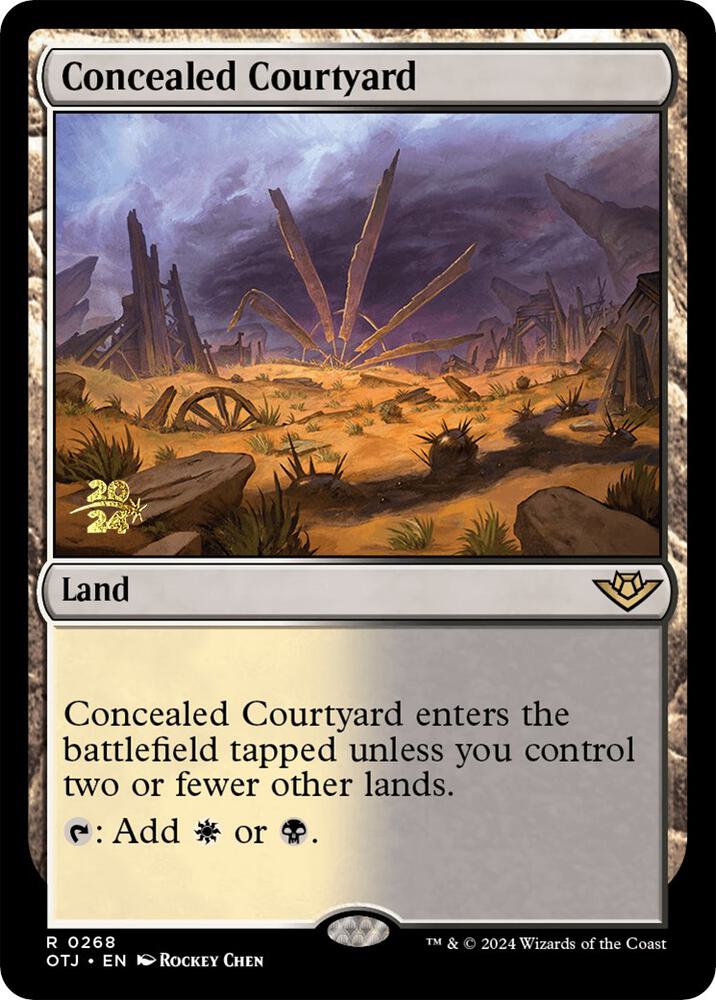 Concealed Courtyard (OTJ) - Prerelease Cards - Magic: The Gathering ...